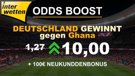 Deutschland vs. Ghana: Interwetten haut 10,0er Mega-Quote raus!